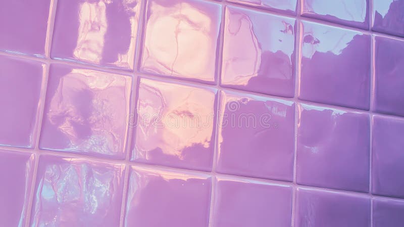 Elegant Recessed Purple Tile Texture with Light Grout for Interior ...