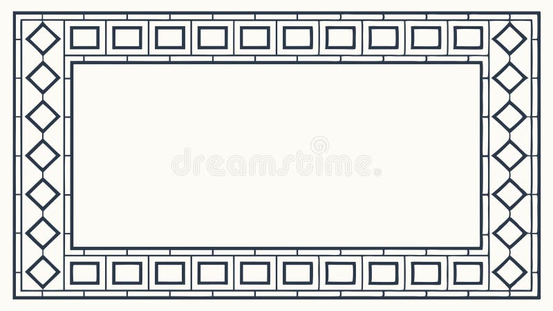 Elegant Rectangular Border Frame, Perfect for Certificates and ...