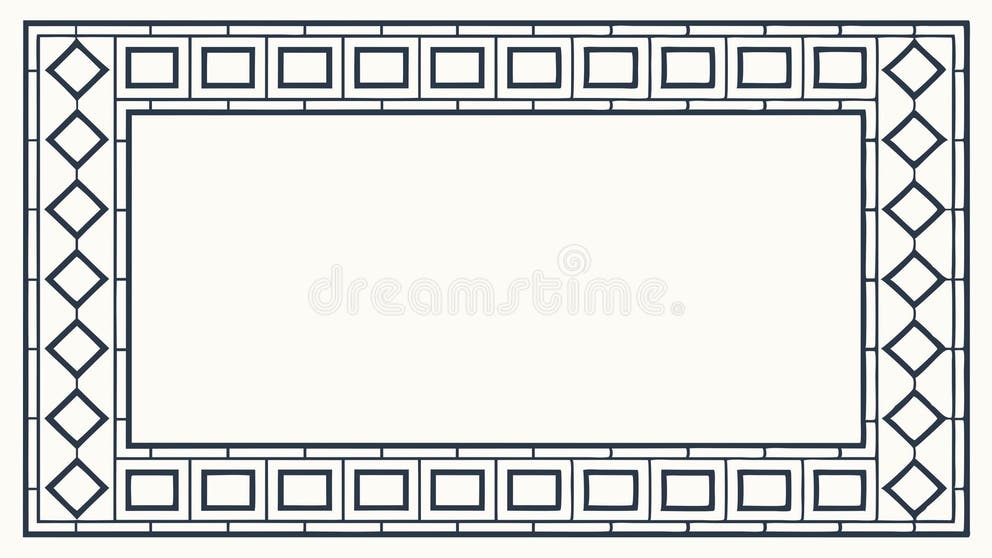 Elegant Rectangular Border Frame, Perfect for Certificates and ...