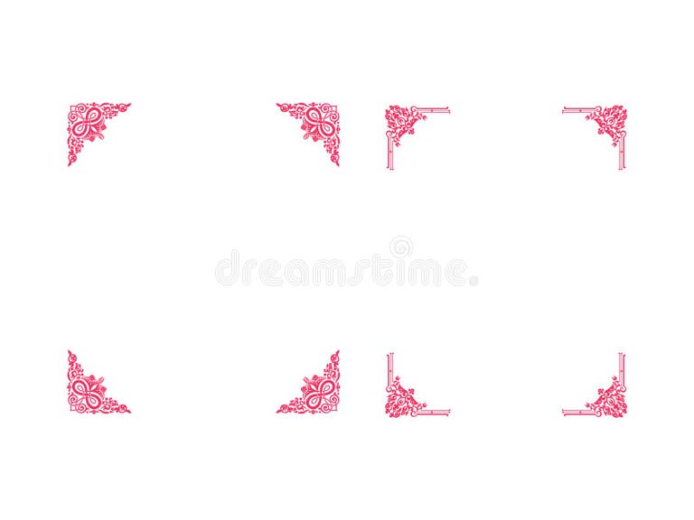 Elegant Rectangular Designs for Classic Edging, Invitations, and ...