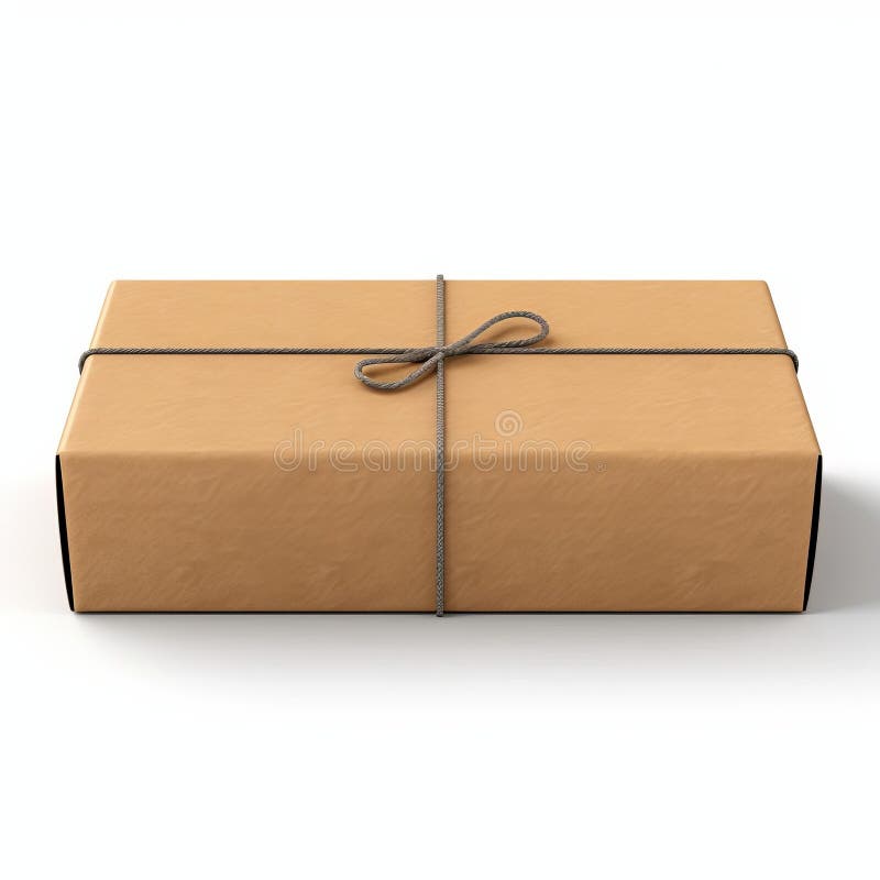 Elegant Rectangular Package on White Isolated Background Image Stock ...