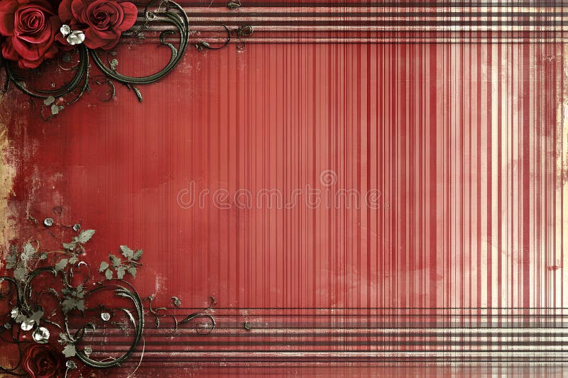 Elegant Red Background with Decorative Roses and Subtle Texture for ... Elegant Red Background with Decorative Roses and Subtle Texture for ...