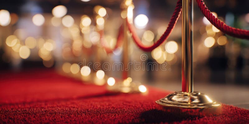 The Elegant Red Carpet Leading To a Glamorous Event Setting AI ...