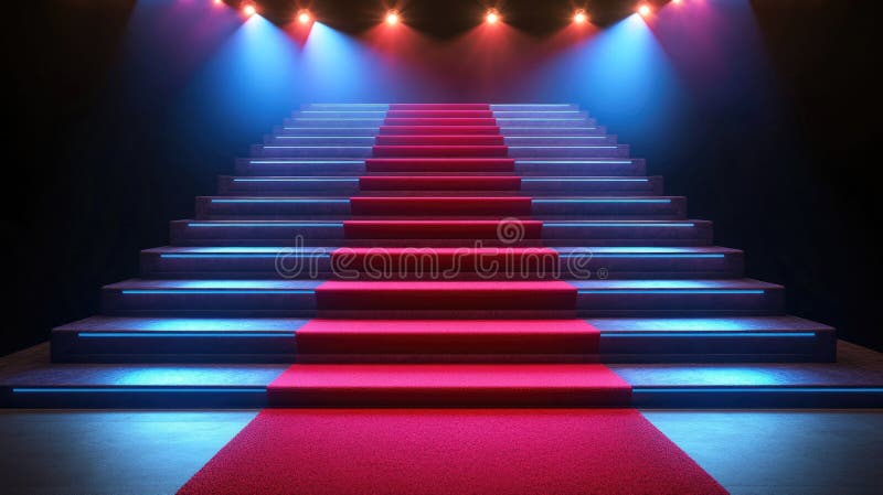 Elegant Red Carpet Pathway Dramatic Stage Stock Photos - Free & Royalty ...