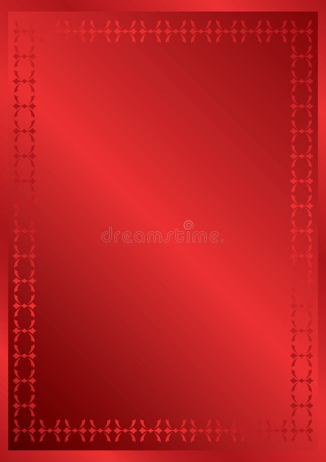 Elegant Red Frame with Decor - Vector Stock Vector - Illustration of ...