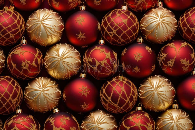 Red and Gold Christmas Pattern Stock Vector - Illustration of ...