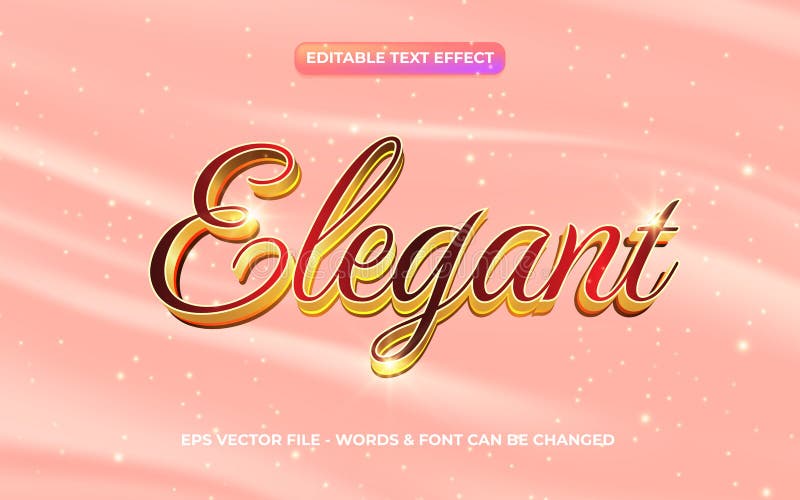 Super Luxury Gold Editable 3d Text Effect Stock Vector - Illustration of style, font: 312733834