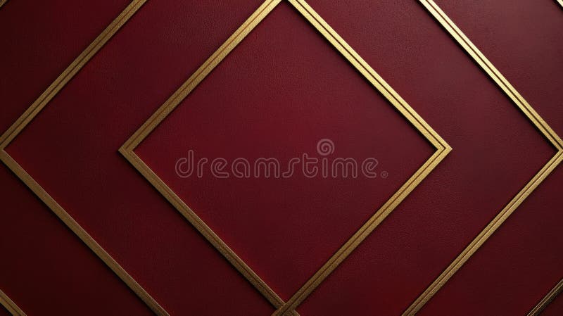 Elegant Red and Gold Geometric Pattern with Diamond Shapes Stock Image ...