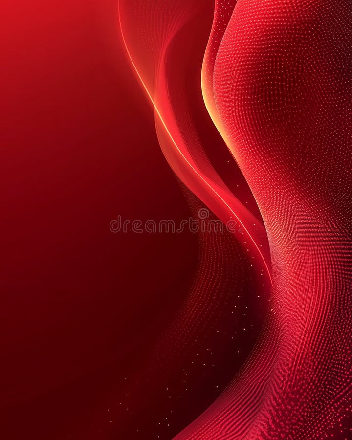 Elegant Red Gradient Background with Wavy Lines and Soft Lighting Stock ...