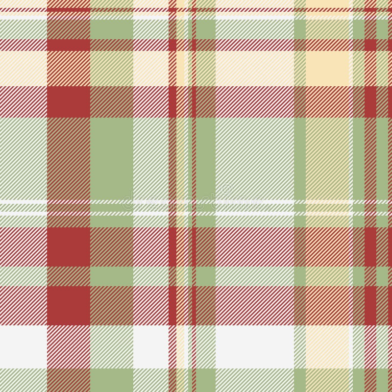 Elegant Red, Green, and Cream Plaid Pattern. Perfect for Textile Design ...