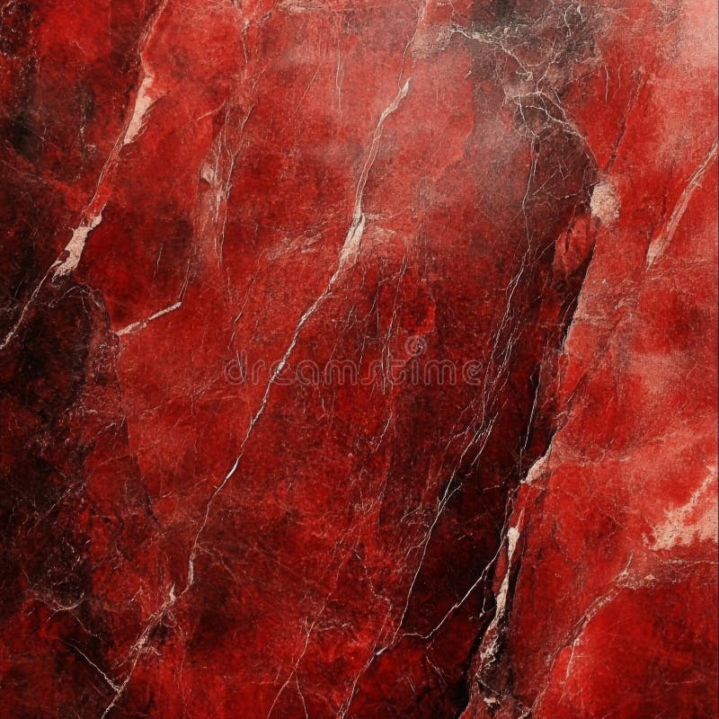 Elegant Red Marble Texture with Distinctive Veining Pattern Stock Image ...