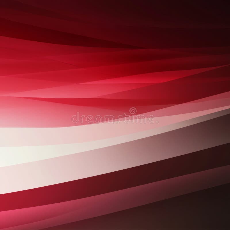 Elegant Red and Pink Wave Pattern with Gradient Layers and Smooth ...