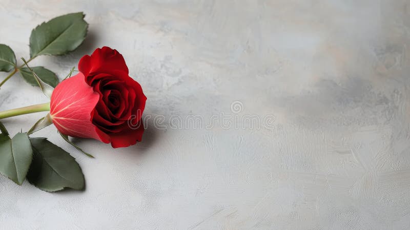 Elegant Red Rose Symbol stock illustration. Illustration of symbolism ...