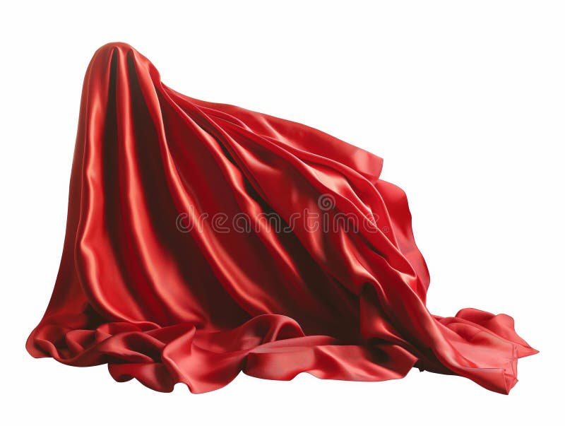Elegant Red Satin Drapery stock photo. Image of cloth - 317494826