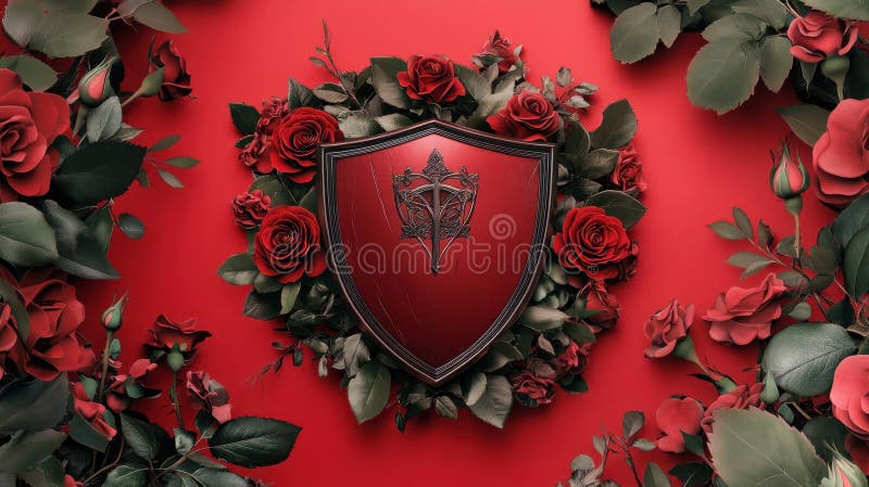 Shield Surrounded by Two Angels Stock Image - Image of facade, castilla ...