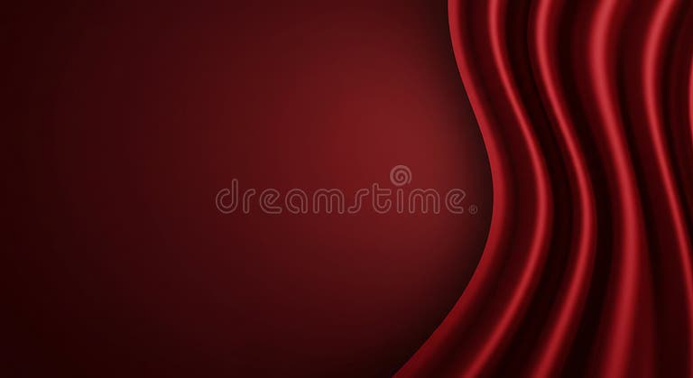 Elegant Red Silk Drapes with Subtle Lighting and Dramatic Texture Stock ...