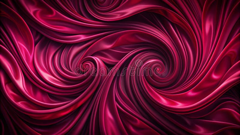 Elegant Red Silk Fabric with Swirling Flow and Texture Stock ...
