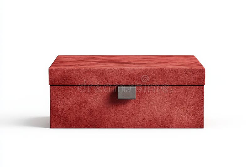 Elegant Red Storage Box with a Smooth Texture Perfect for Organizing ...