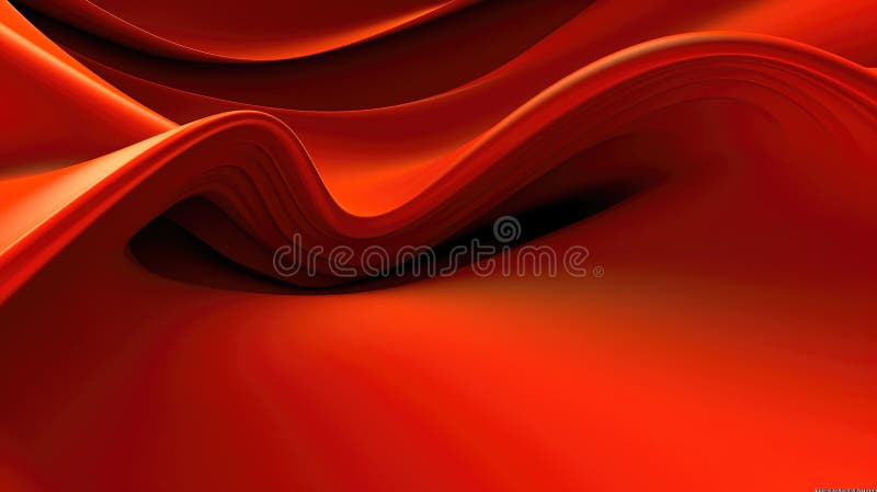 Elegant Red Waves in a Simple Modern Wallpaper, Ai Generated Image ...