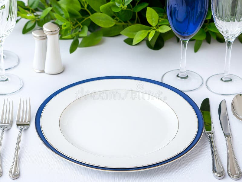 An Elegant and Refined Dinner Table Setup, Featuring Elements of ...