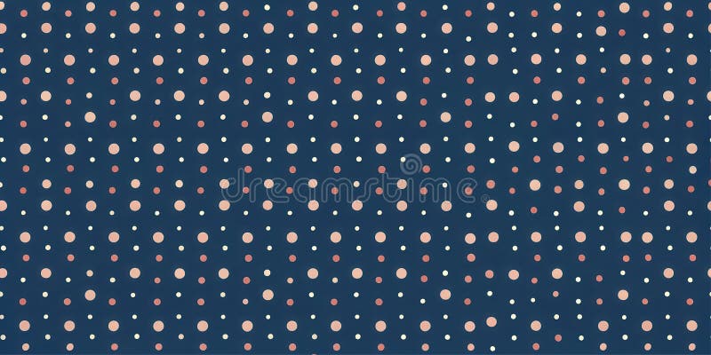 Elegant Repeating Pattern of Pastel Circles on Dark Blue Background ...