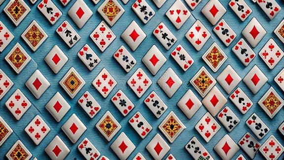 Elegant Repeating Playing Card Pattern Background a Rule of Thirds ...