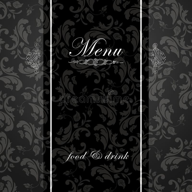 Elegant Restaurant Menu Design Stock Illustration - Illustration of ...