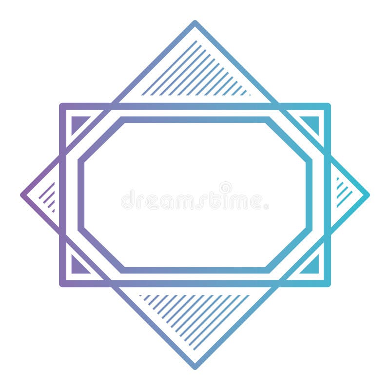 Elegant Rhombus Frame Decorative Stock Vector - Illustration of design ...