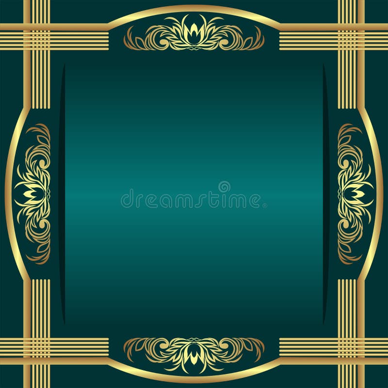 Elegant Rich Background Decorated Ornate Borders Stock Vector ...