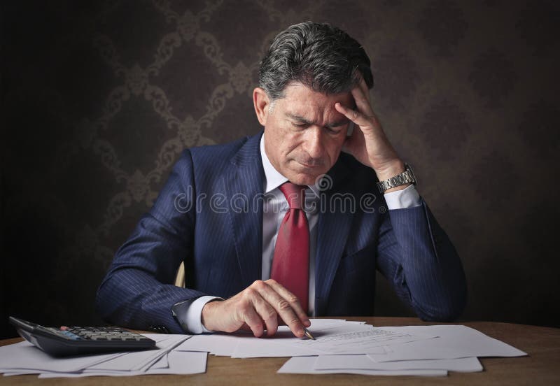 Elegant rich man thinking stock image. Image of celebrate - 39522207