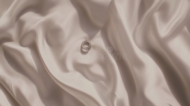 Elegant Ring Silk Sunlight Background Jewelry Stock Photos - Free ...