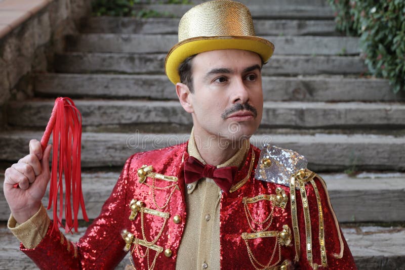 Ringmaster stock image. Image of looking, danger, confidence - 77560695