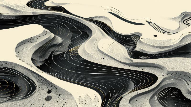 Elegant Roadmap-Inspired Design with Fluid Lines Stock Image - Image of ...