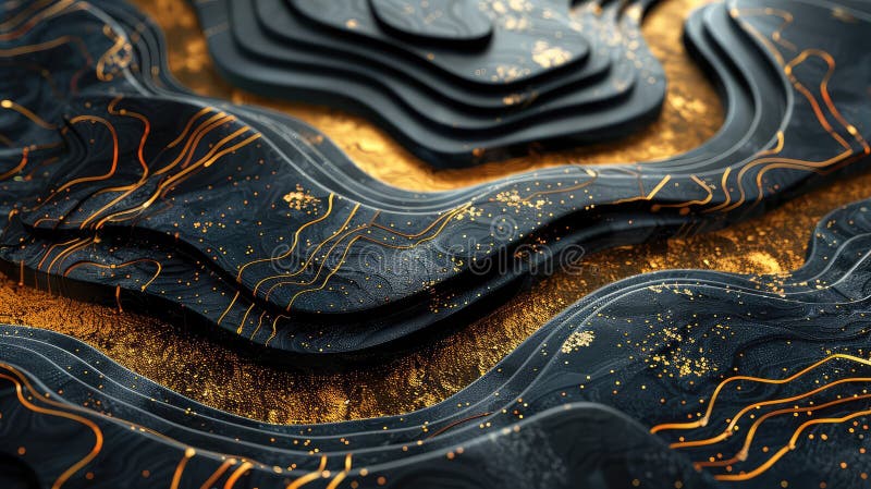 Elegant Roadmap-Inspired Design with Fluid Lines Stock Image - Image of ...