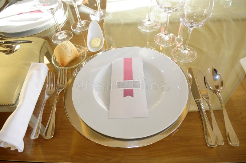 Elegant and Romantic Decoration, Table Single Place Stock Image - Image ...