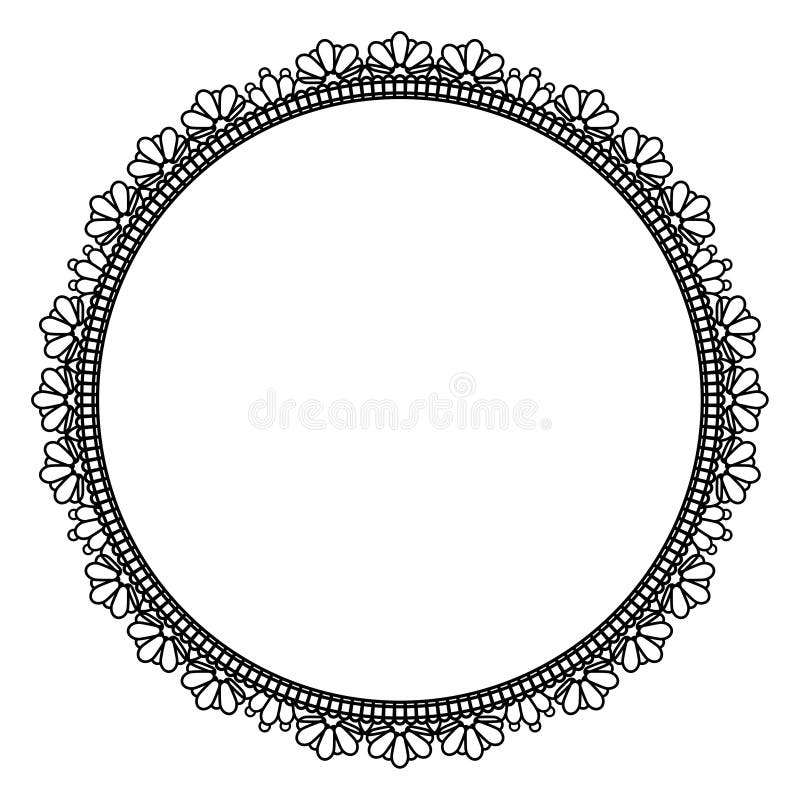 Elegant rond gouden kader vector illustratie. Illustration of ...