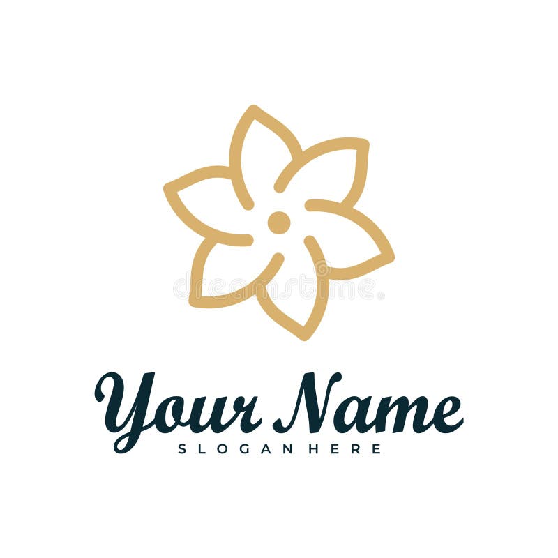 Elegant Rose Flower Logo Design Vector. Minimalist Rose Flower Logo ...