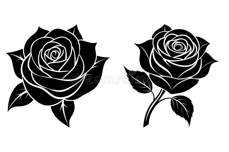 Elegant Rose Flower Vector Design Stock Vector - Illustration of ideas ...