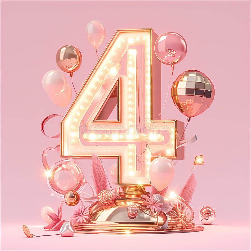 Elegant Rose Gold LED: a Stunning Display of Glowing Refinement Stock ...