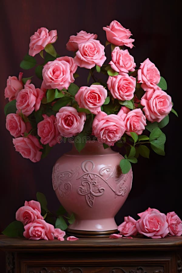 Elegant Roses: Timeless Beauty in Bloom Stock Illustration ...