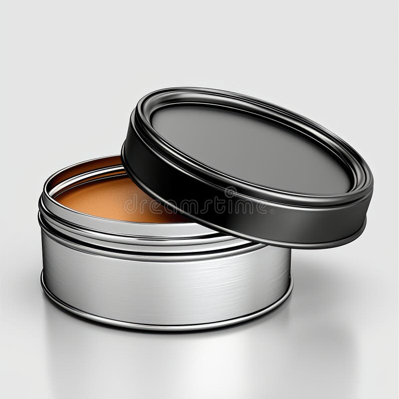 Elegant Round Metal Containers with Tight Fitting Lids for Storage or ...