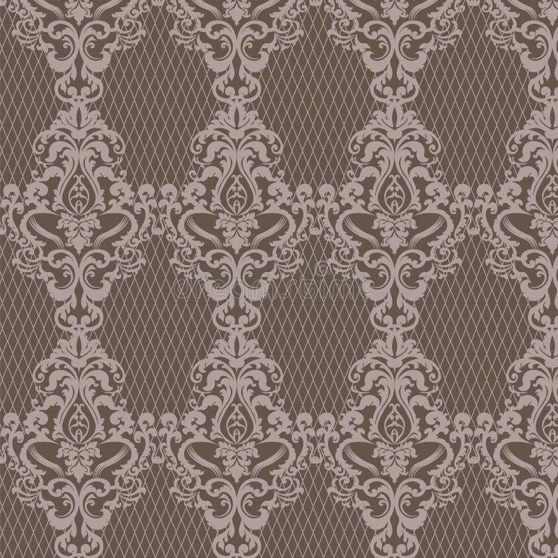 Elegant Royal Pattern Ornament Stock Illustration - Illustration of ...