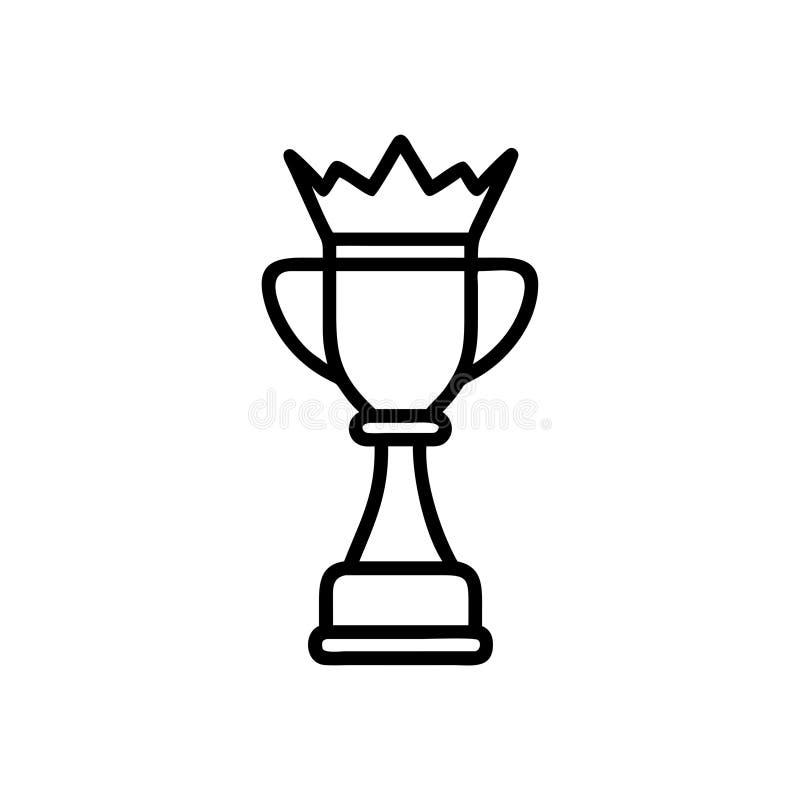 Elegant Royal Trophy for Competitions Stock Vector - Illustration of ...
