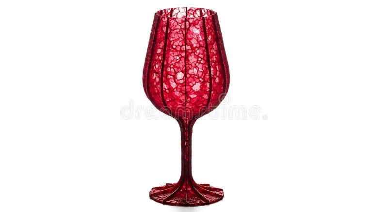 Striking Ruby Red Stemmed Glass Stock Illustrations – 2 Striking Ruby ...