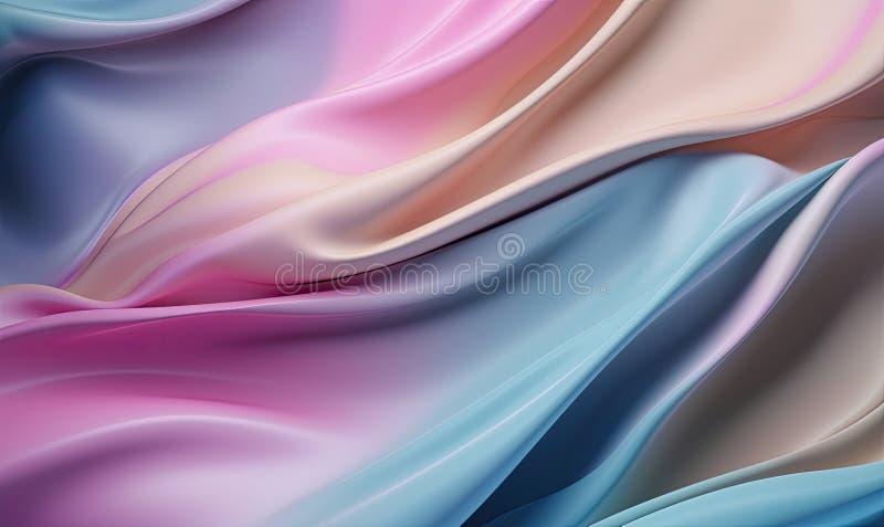 The Elegant Satin Silk Fabric Flowed Like Water, Creating Beautiful and ...