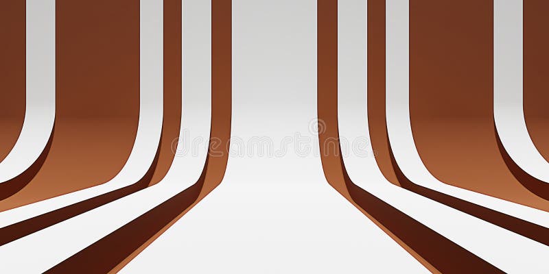 Elegant Scene Background Modern Curves. 3d Illustration Stock ...