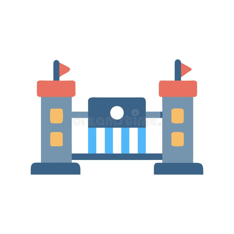 Elegant School Gate Design stock vector. Illustration of access - 351940919