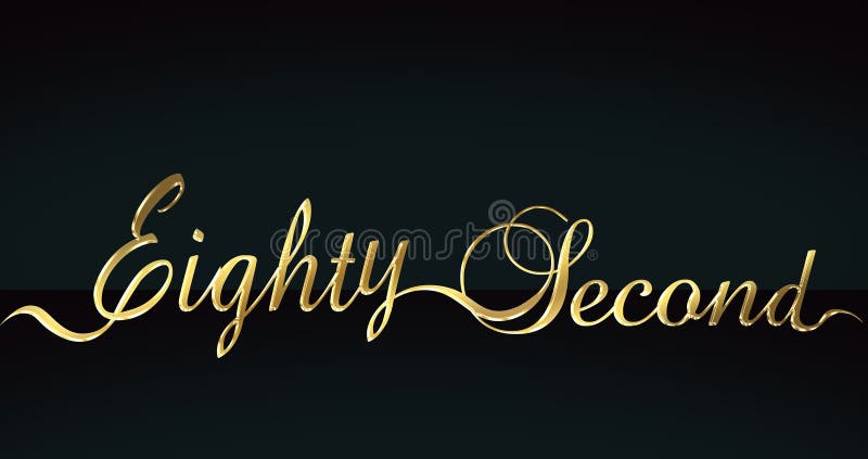 Eighty-Second in Gold Lettering Stock Image - Illustration of quote ...