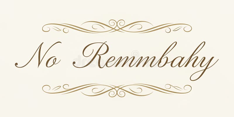 Elegant Script Font for a Message of Remembrance or Sympathy Generative ...