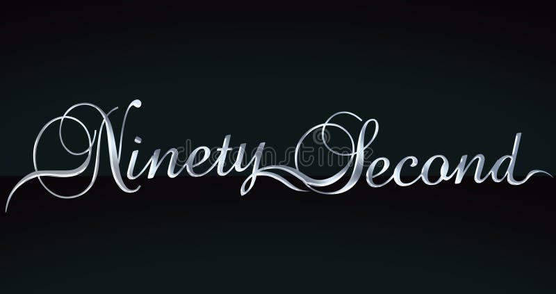 92nd in Isolated Silver Letters Stock Illustration - Illustration of ...